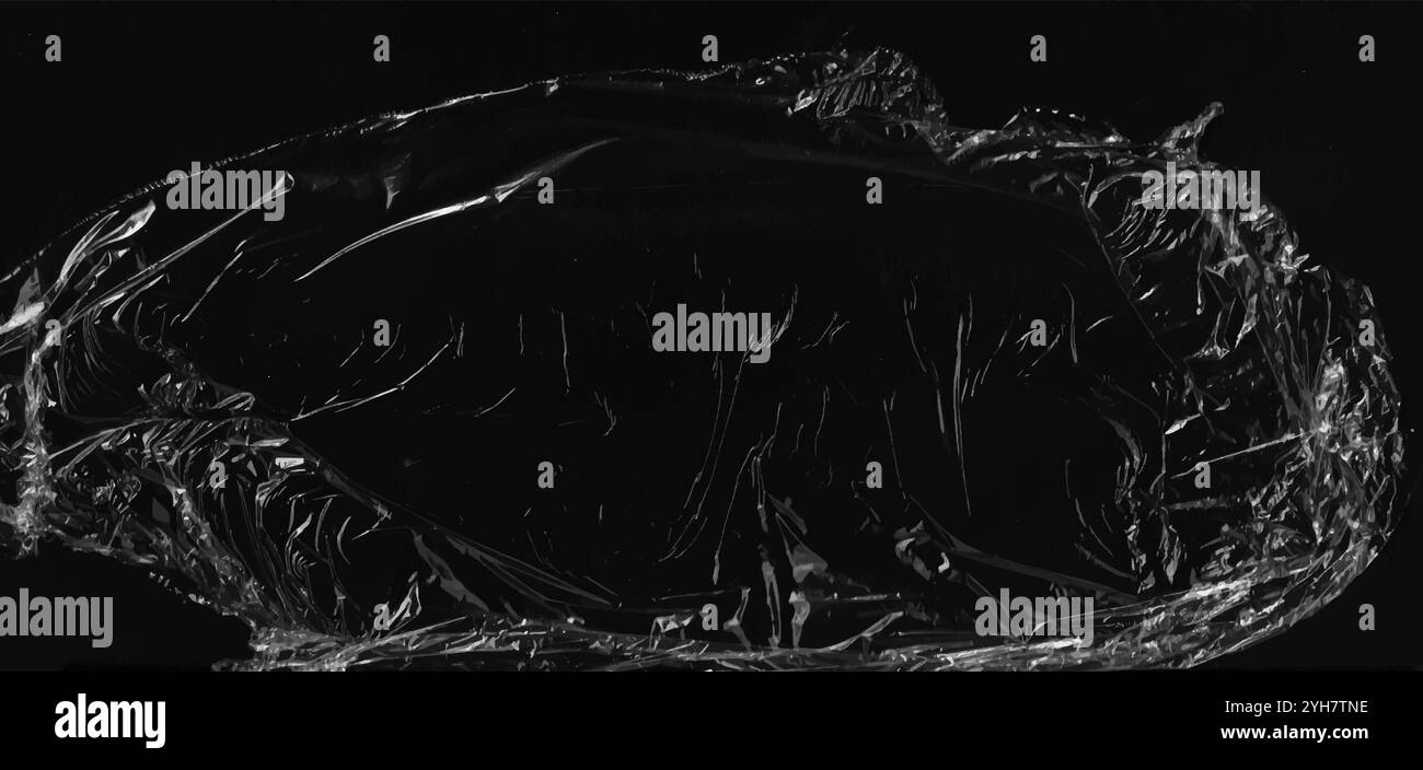 Vector texture of plastic film on dark background Stock Vector Image ...