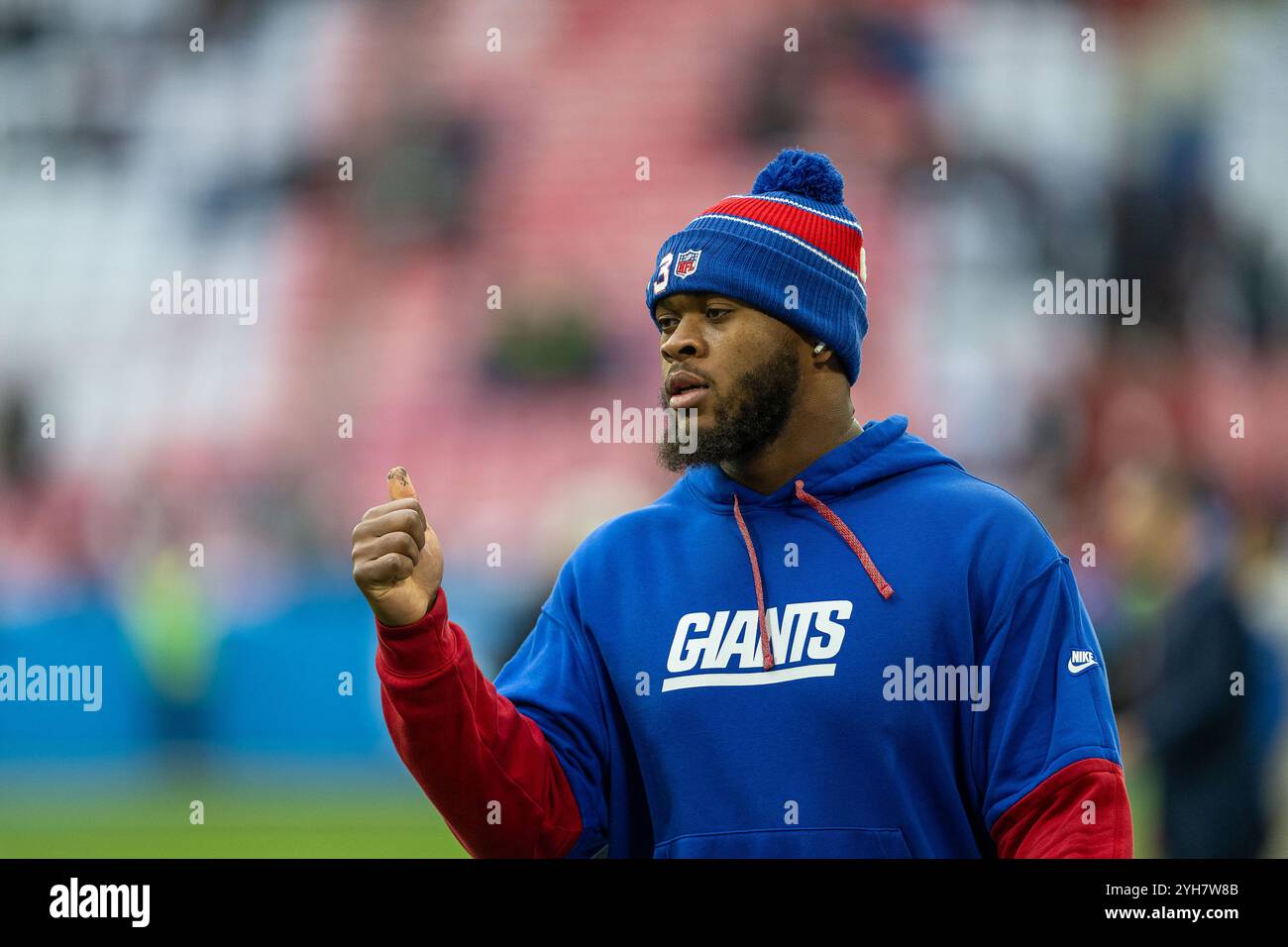 Evan Neal (New York Giants, #73), GER, New York Giants vs. Carolina ...
