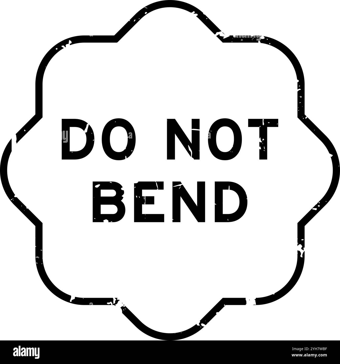 Caution sign on shipping container Black and White Stock Photos ...