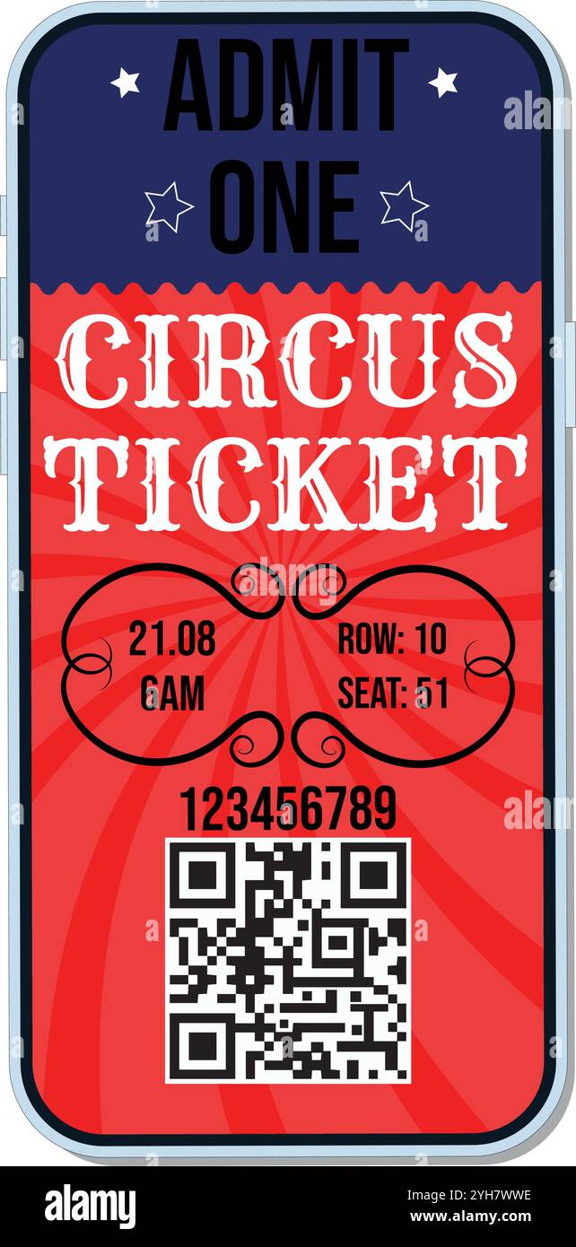 Old vintage circus ticket hi-res stock photography and images - Alamy