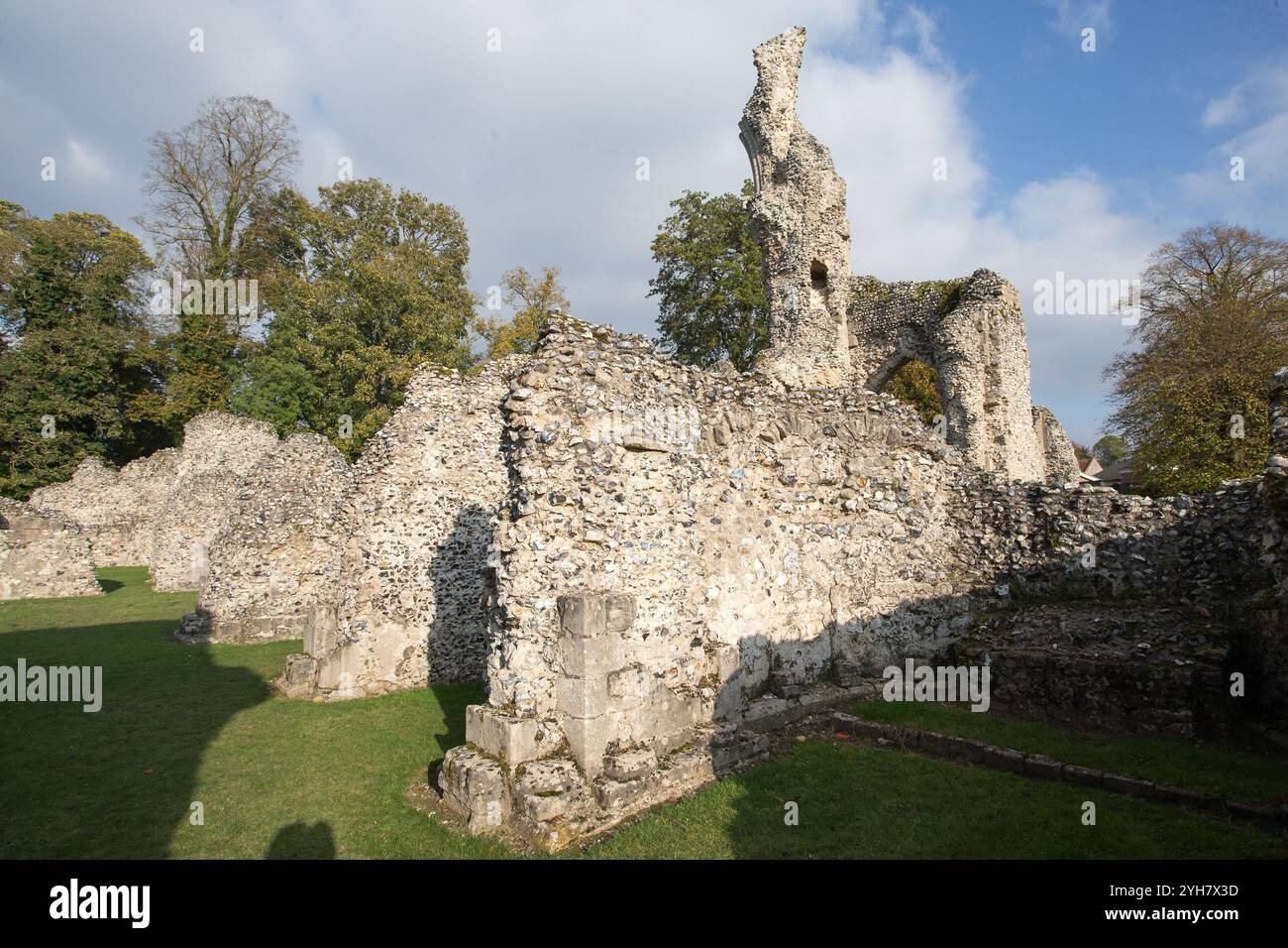 ruins Thetford Priory Stock Photo - Alamy