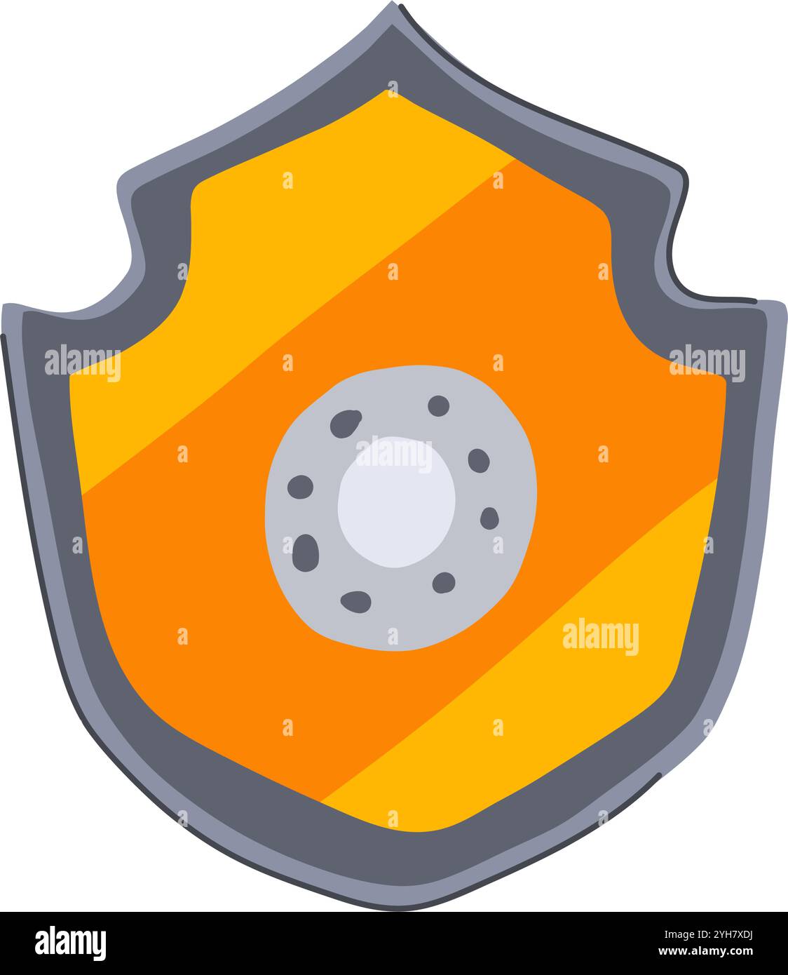 medieval shield knight cartoon vector illustration Stock Vector Image ...