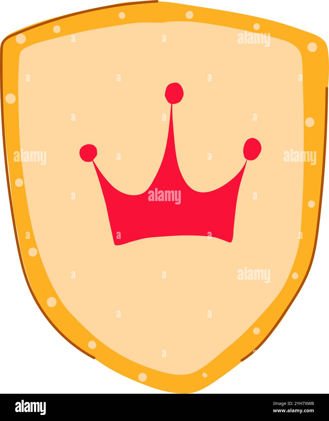 sword shield knight cartoon vector illustration Stock Vector Image ...