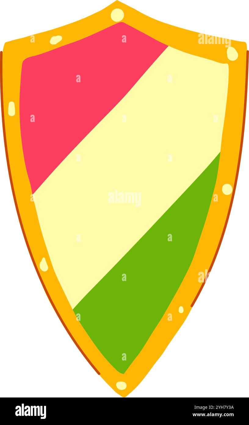 quest shield knight cartoon vector illustration Stock Vector Image ...