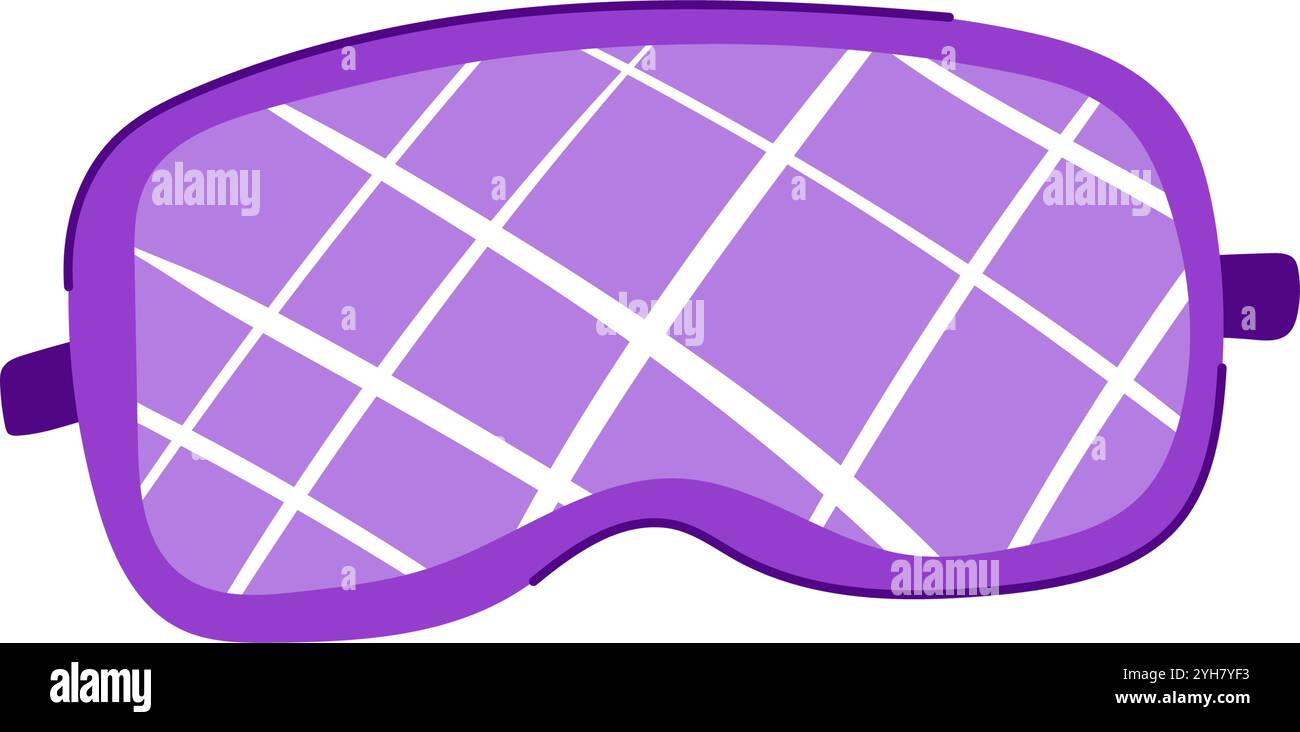 adjustable sleep mask eye cartoon vector illustration Stock Vector ...