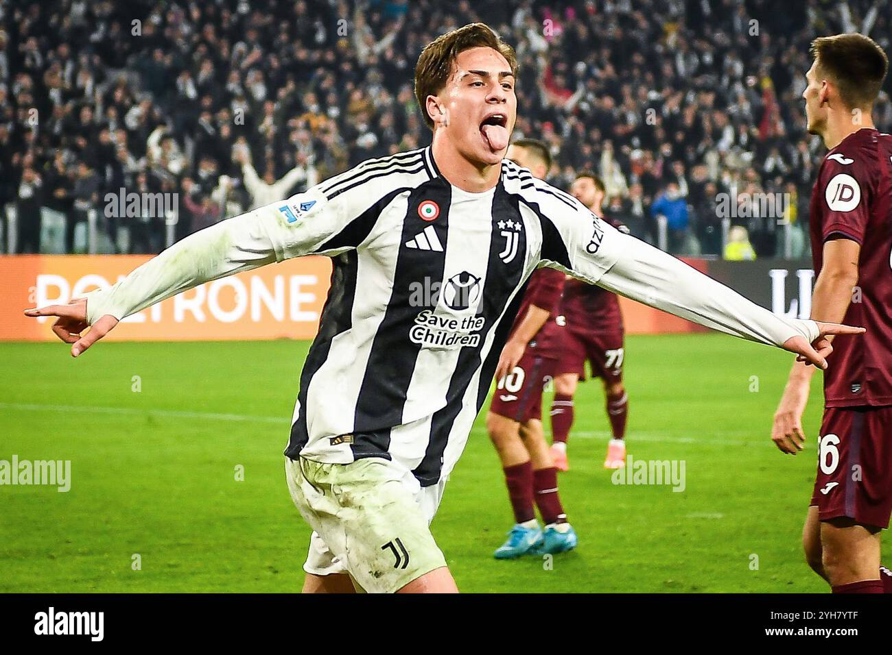 Kenan YILDIZ of Juventus celebrates his goal during the Italian ...