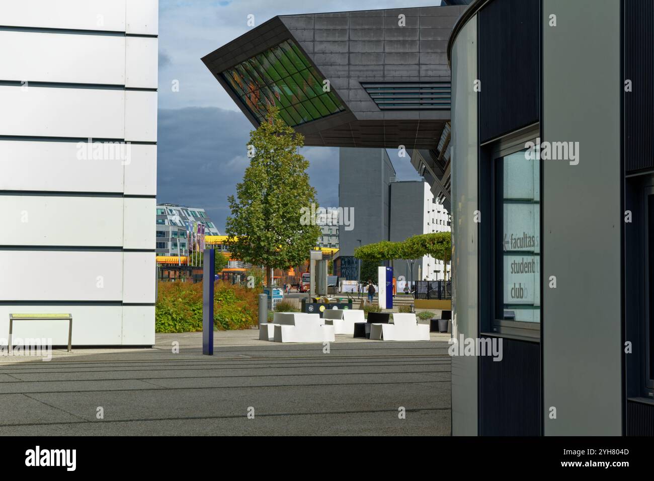 Vienna Austria Zaha Hadid University Campus in Vienna. Library and ...
