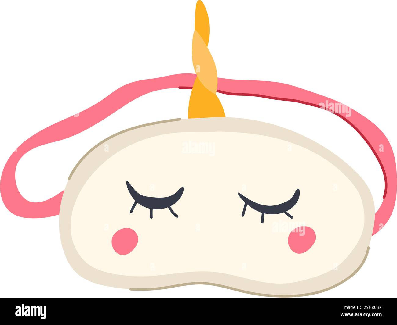 cooling sleep mask eye cartoon vector illustration Stock Vector Image ...