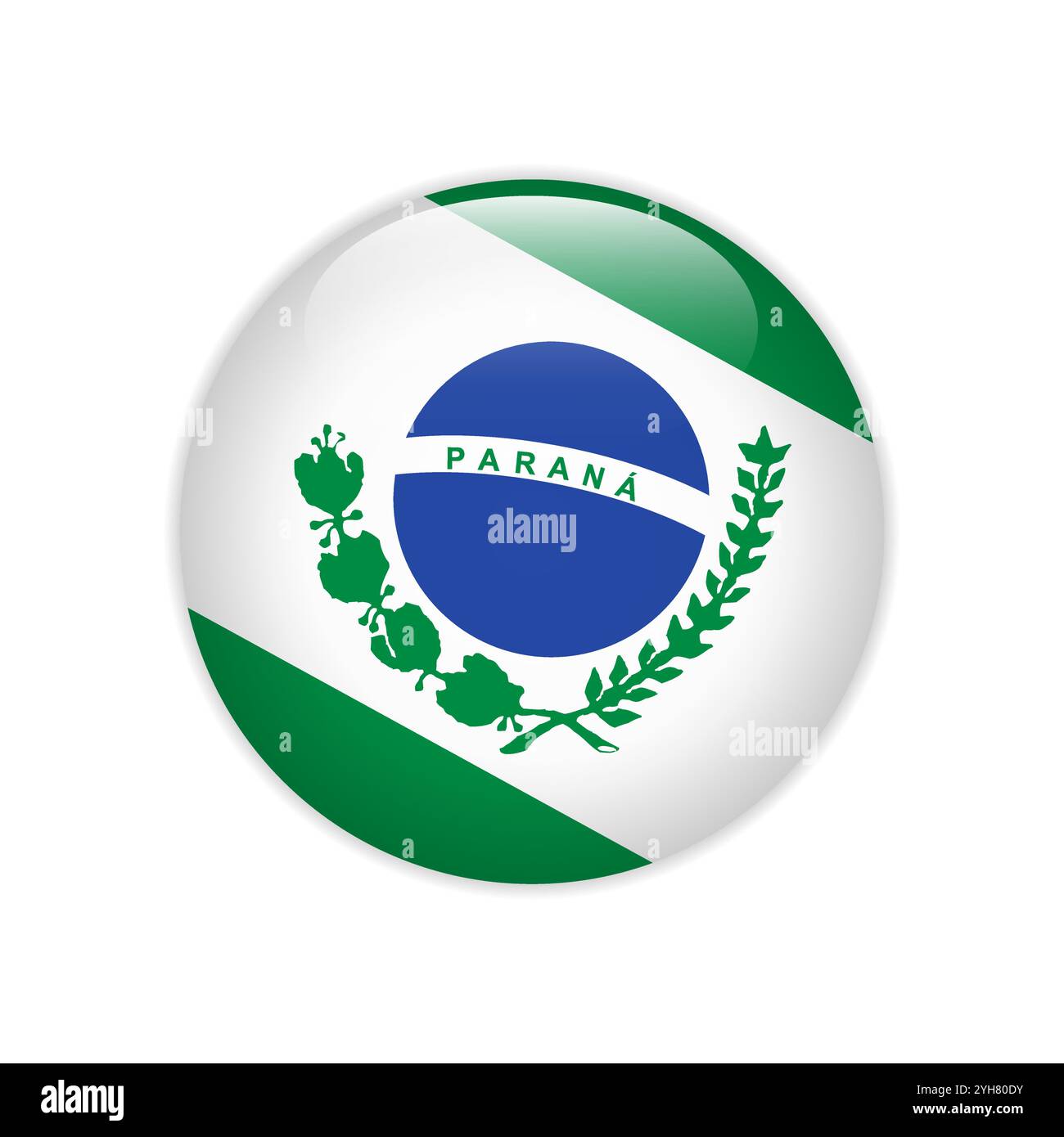 Flag of the state of parana Stock Vector Images - Alamy