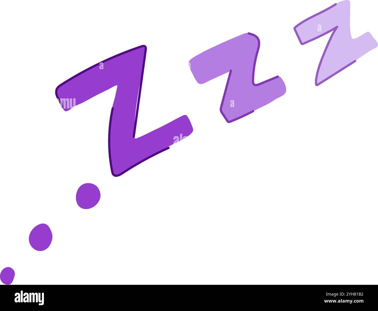 snooze sleep zzz cartoon vector illustration Stock Vector Image & Art - Alamy