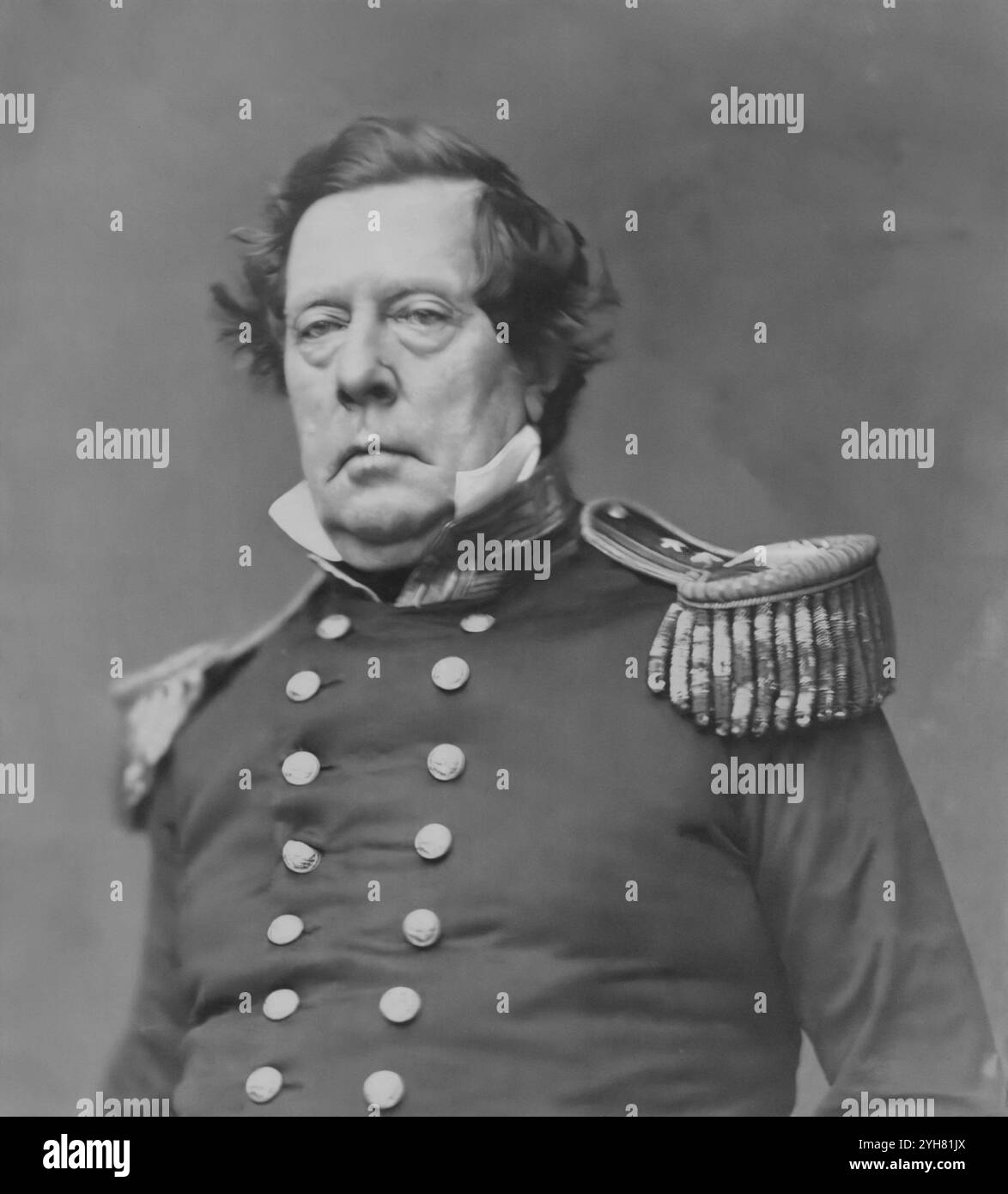 Matthew Calbraith Perry. Circa 1856. Created by Mathew B. Brady Stock ...