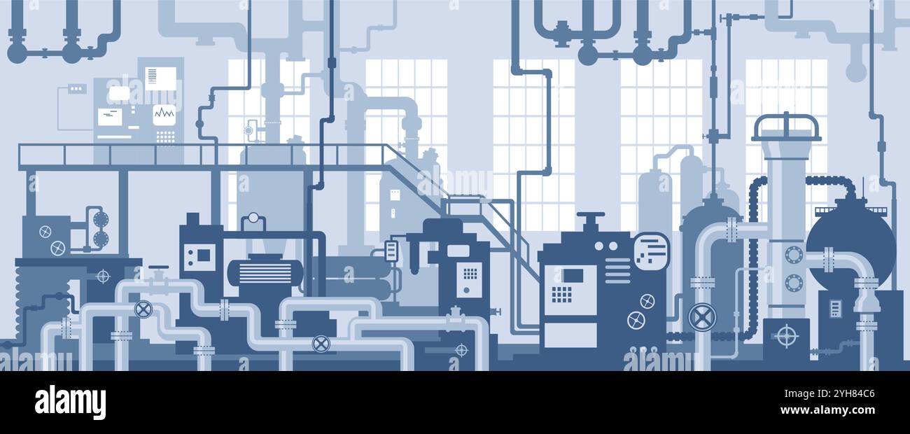 Industrial machine tools in production line manufacturer factory Stock ...