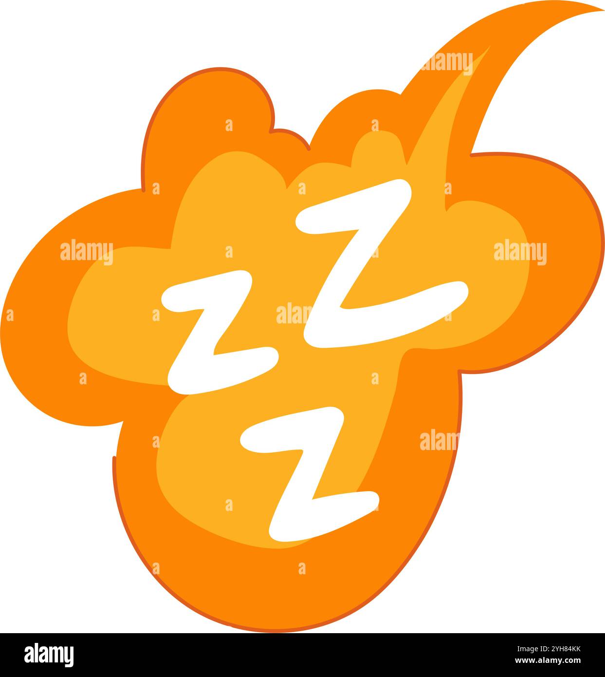 bedtime sleep zzz cartoon vector illustration Stock Vector Image & Art ...