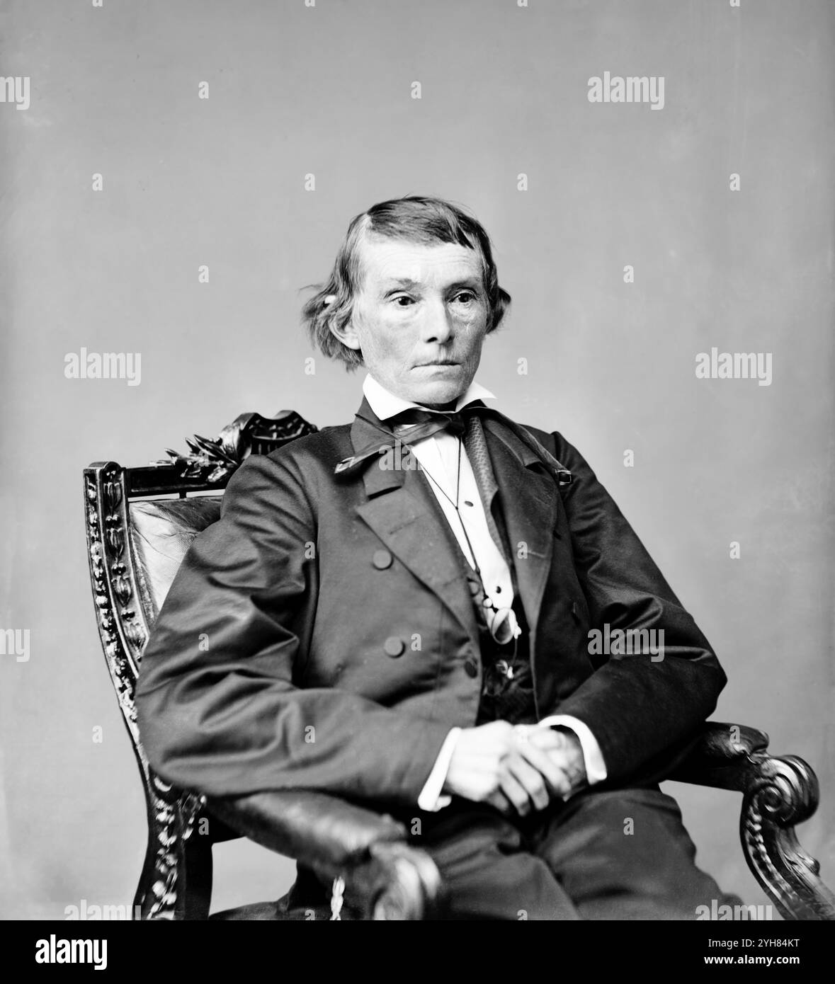 Alexander Hamilton Stephens. ca. 1860-65. By Mathew Brady Stock Photo ...