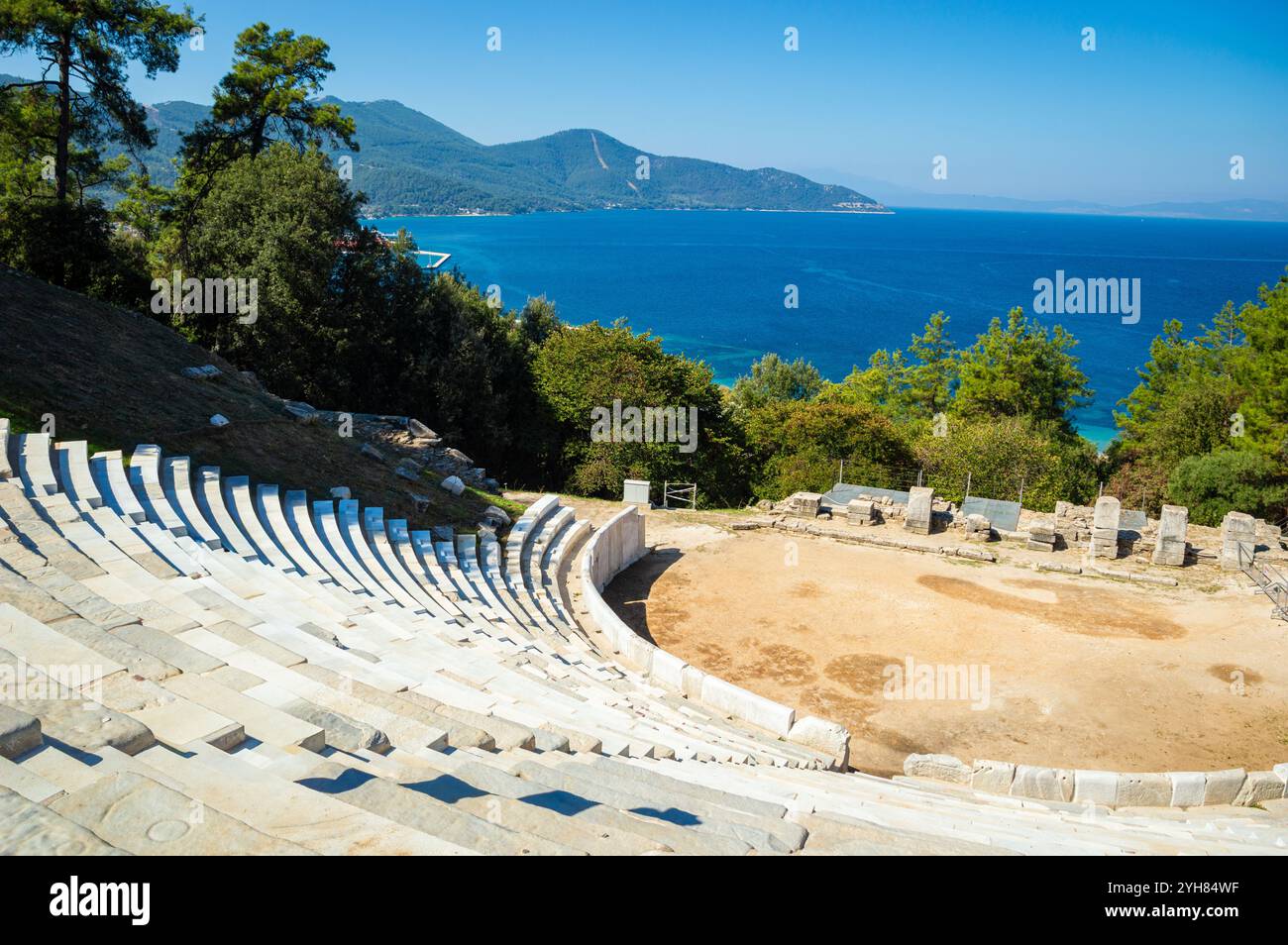 Ancient theater in Limenas Thassos Greece Stock Photo - Alamy