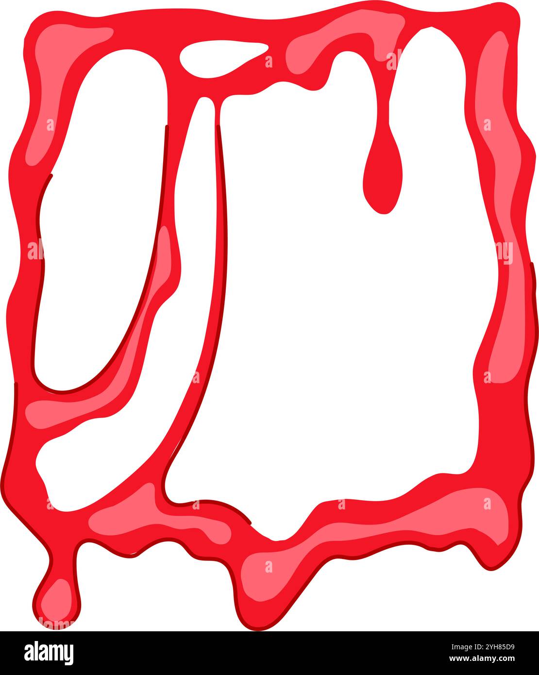 fun slime frame cartoon vector illustration Stock Vector Image & Art ...