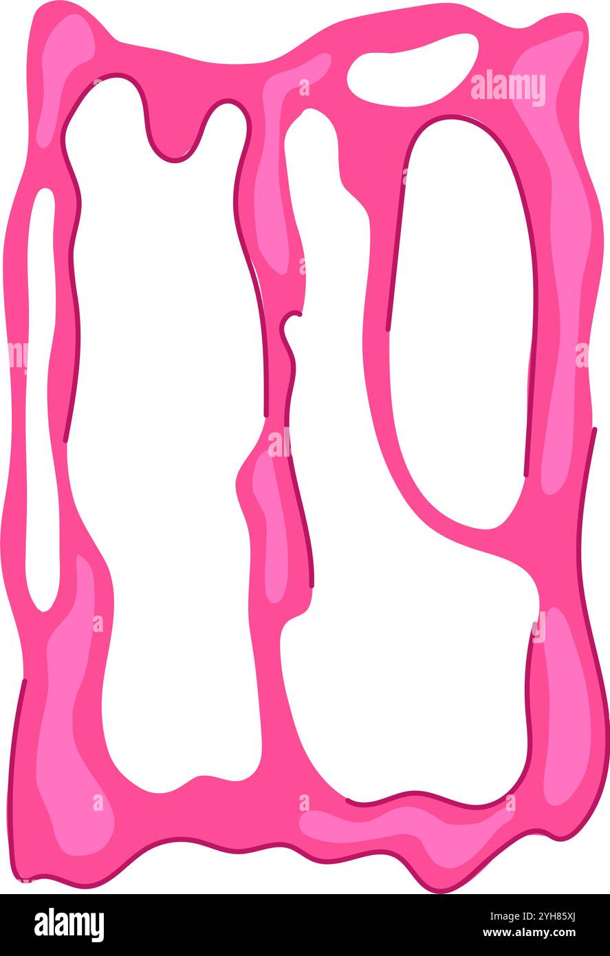 squishy slime frame cartoon vector illustration Stock Vector Image ...