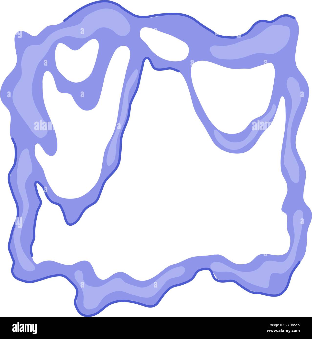 diy slime frame cartoon vector illustration Stock Vector Image & Art ...