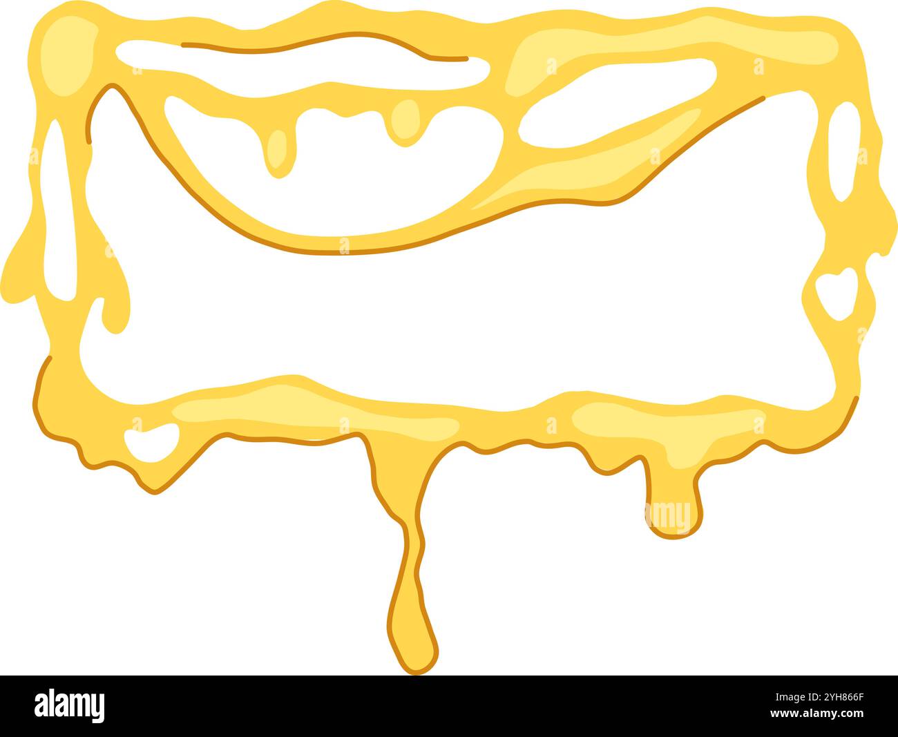 stretchy slime frame cartoon vector illustration Stock Vector Image ...