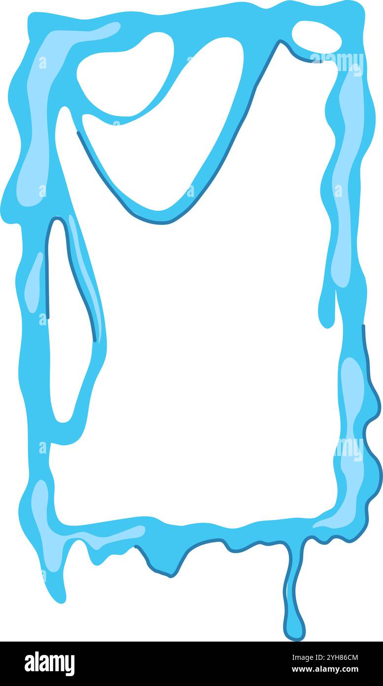 viral slime frame cartoon vector illustration Stock Vector Image & Art ...