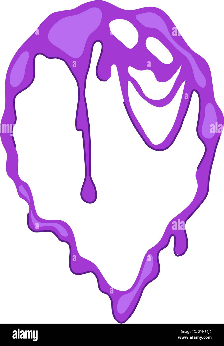 sensory slime frame cartoon vector illustration Stock Vector Image ...