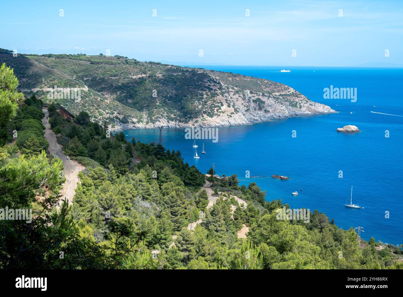 Panoramic view of the Magnet mount, a magnetite deposit where the ...
