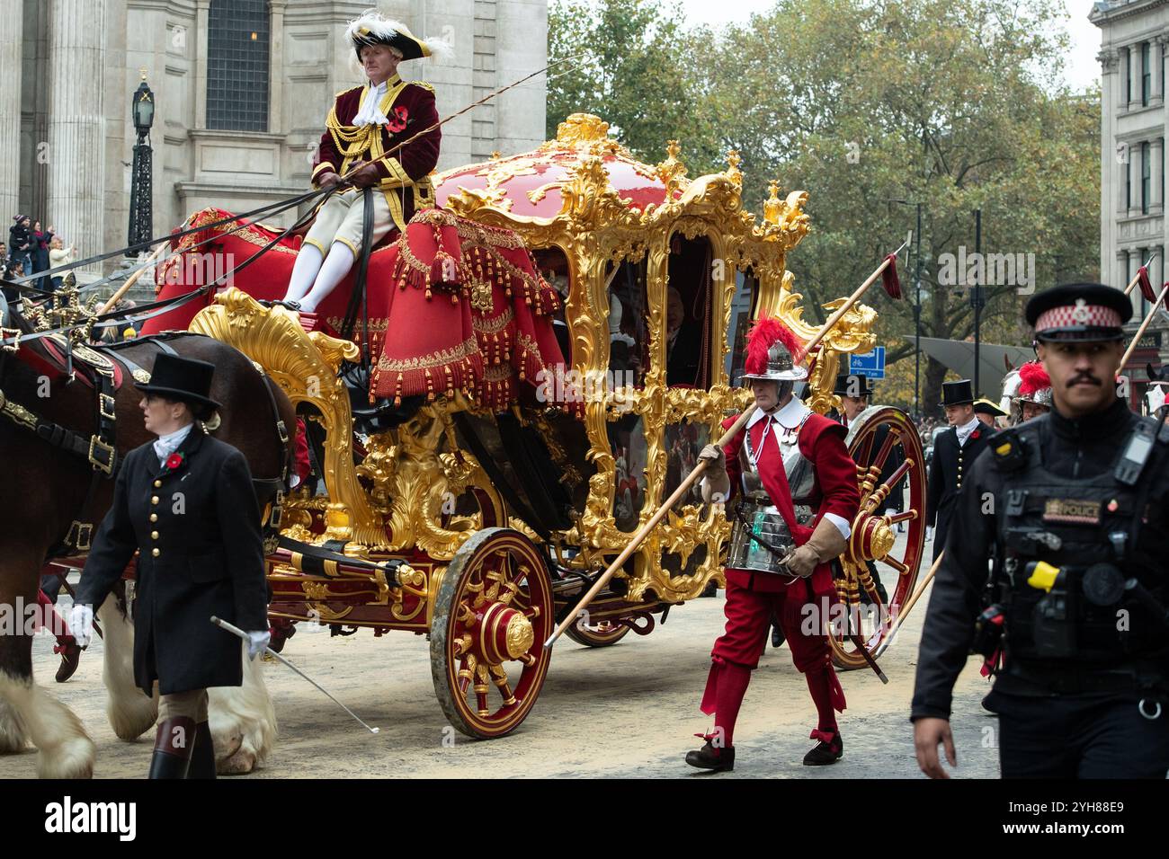 The Lord Mayor's State Coach, a gilded historic vehicle used since 1757 ...
