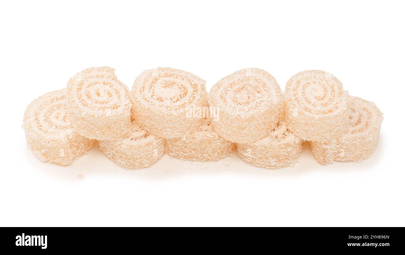 Coconut candies isolated on hi-res stock photography and images - Alamy