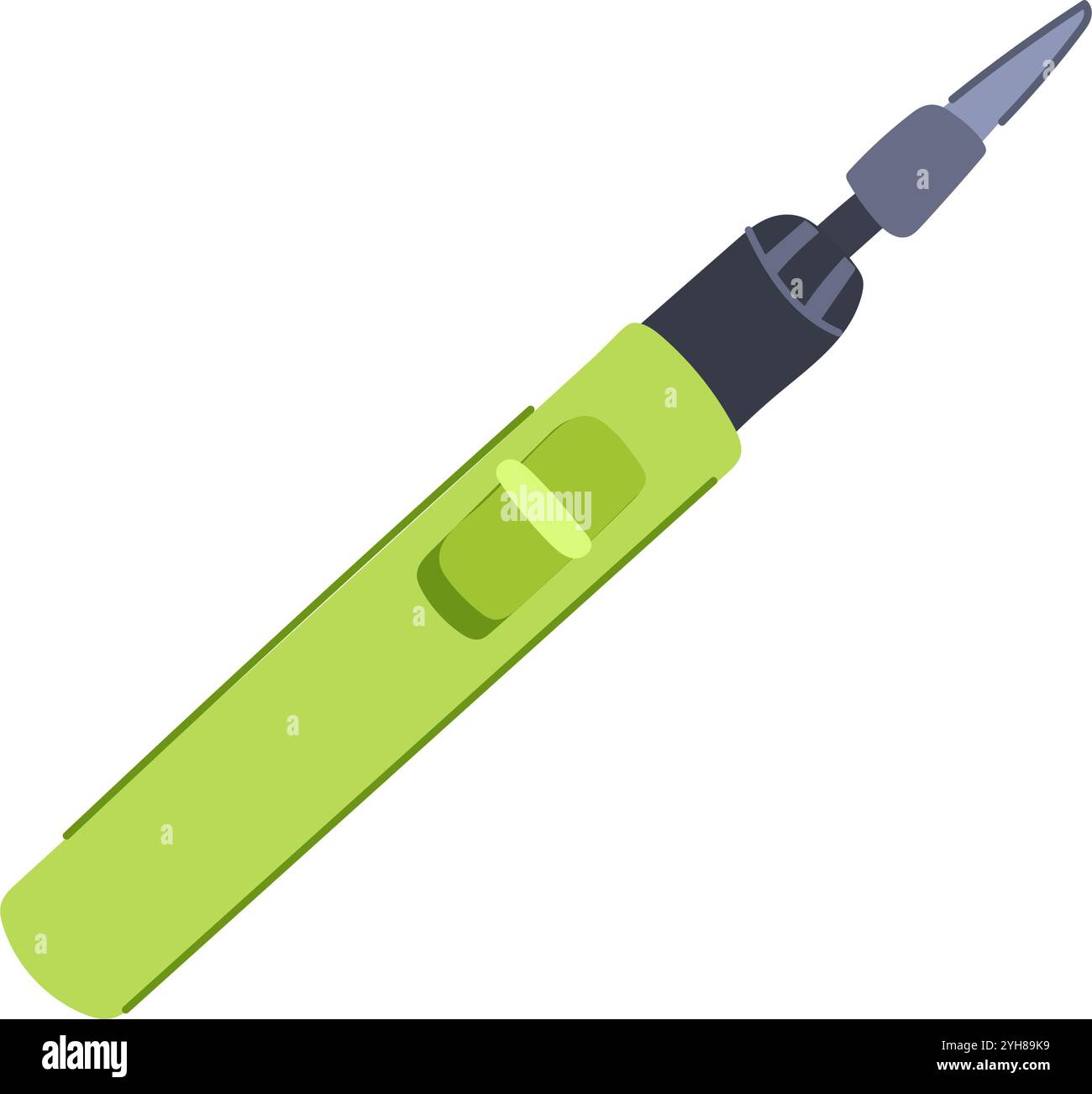 wire soldering iron cartoon vector illustration Stock Vector Image ...