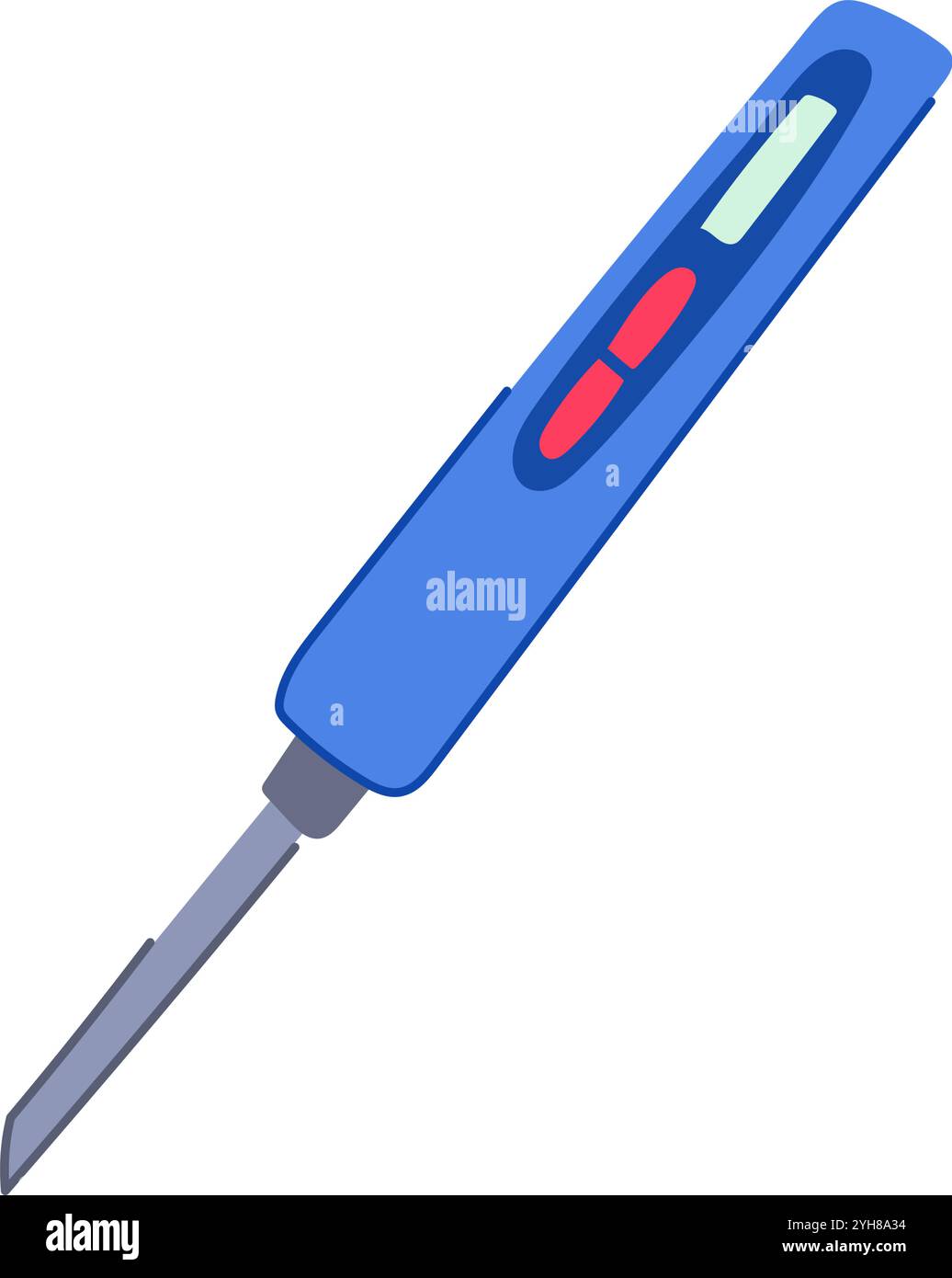 heat soldering iron cartoon vector illustration Stock Vector Image ...