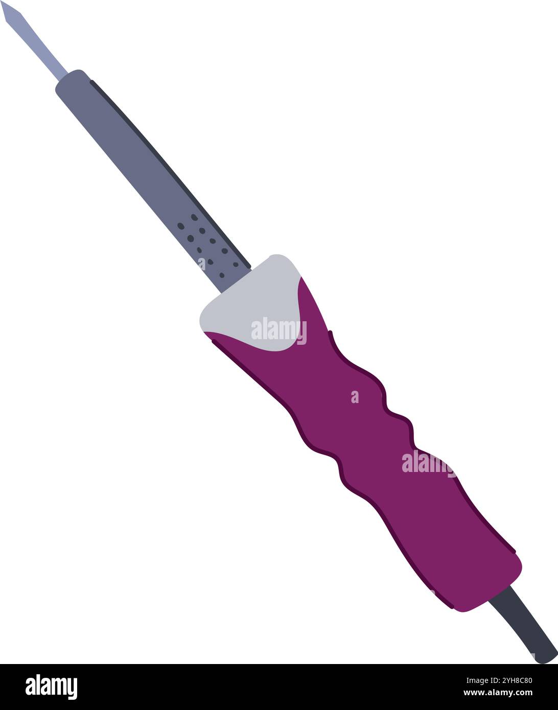 lead soldering iron cartoon vector illustration Stock Vector Image ...