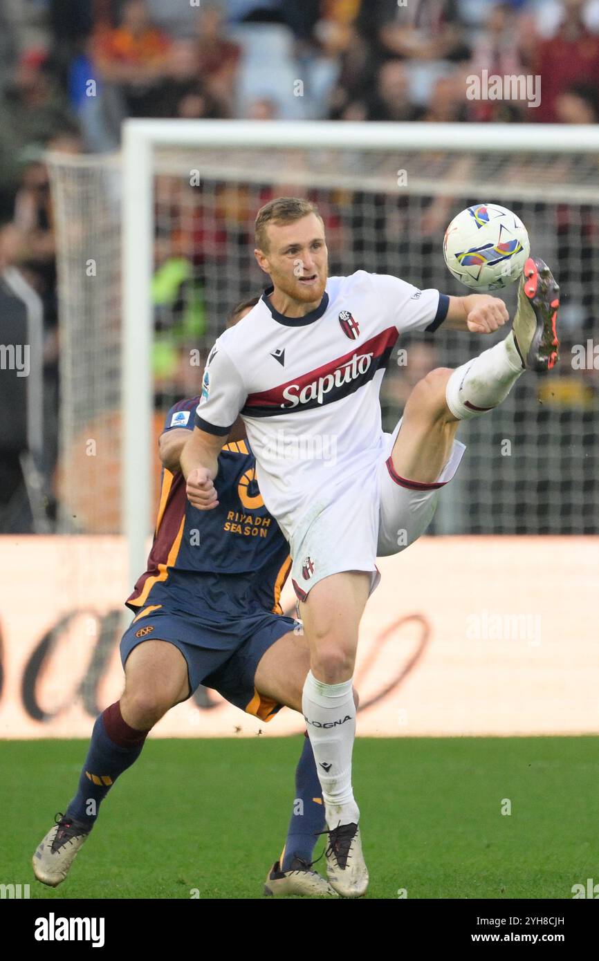 Bologna's Tommaso Pobega during the Italian Football Championship ...