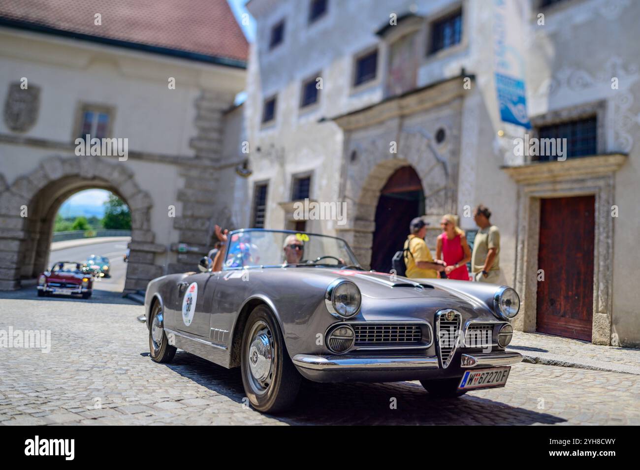 steyr, austria, 10 july 2024, ennstal classic, competition for vintage ...