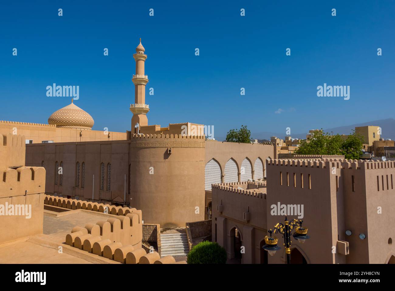 Historic architecture in the ancient city of Nizwa, Oman Stock Photo ...