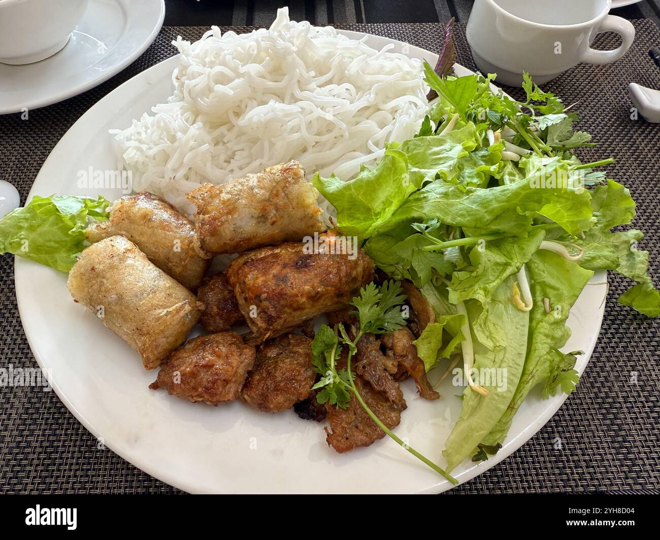 Traditional Vietnamese Dish - Fried Spring Rolls, Pork and Rice Stock ...