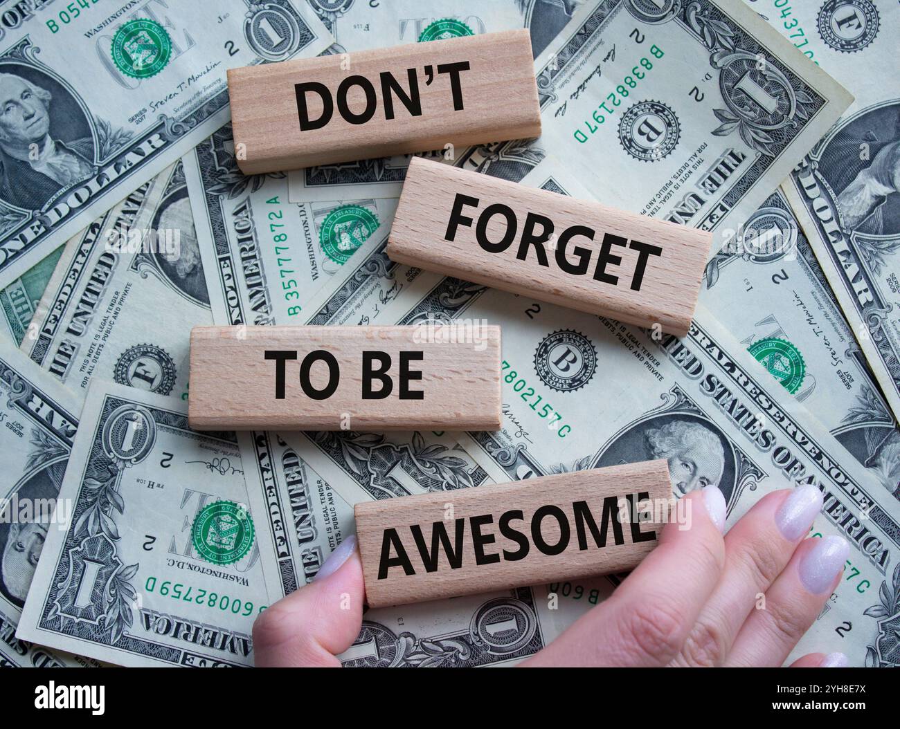 Do not forget to be Awesome symbol. Concept word Do not forget to be ...