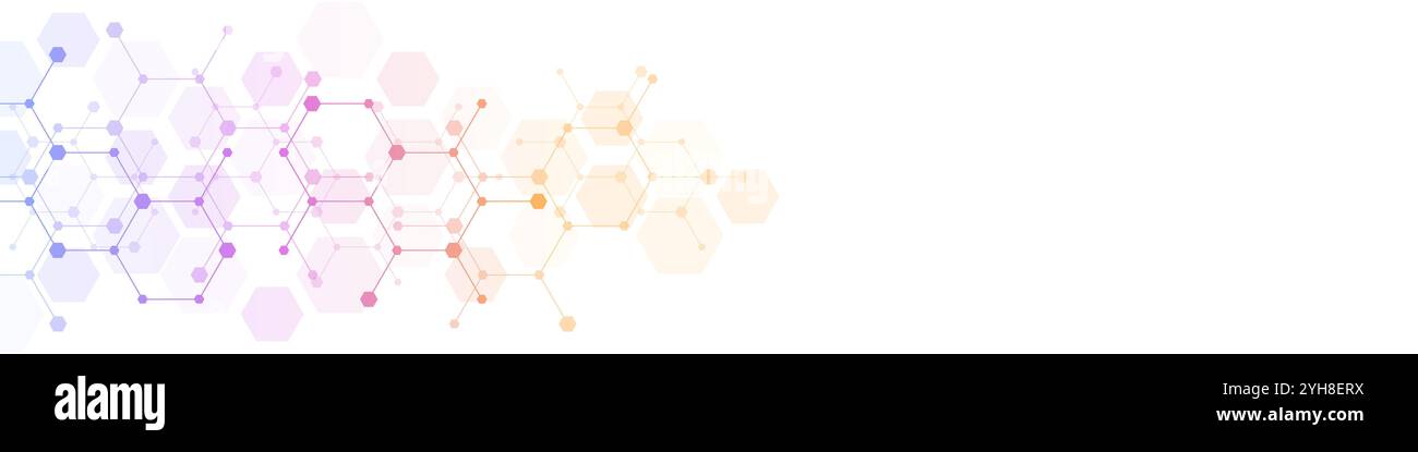 Abstract design element with geometric background and hexagons shape ...