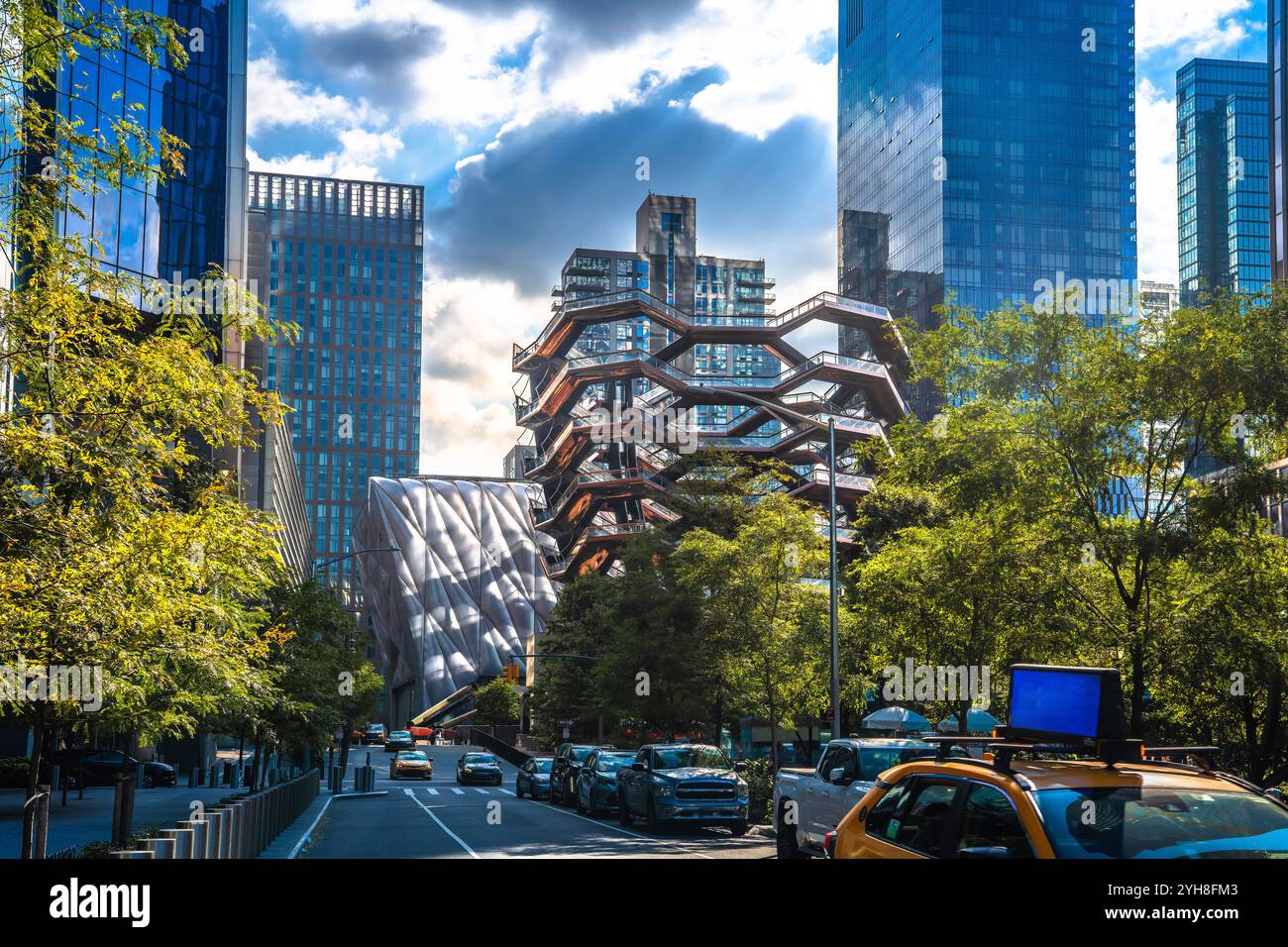 New York City Hudson Yards skyline development square view, United ...