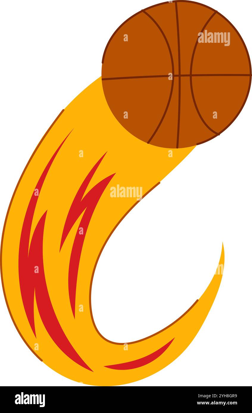 crossover speed basketball ball cartoon vector illustration Stock ...