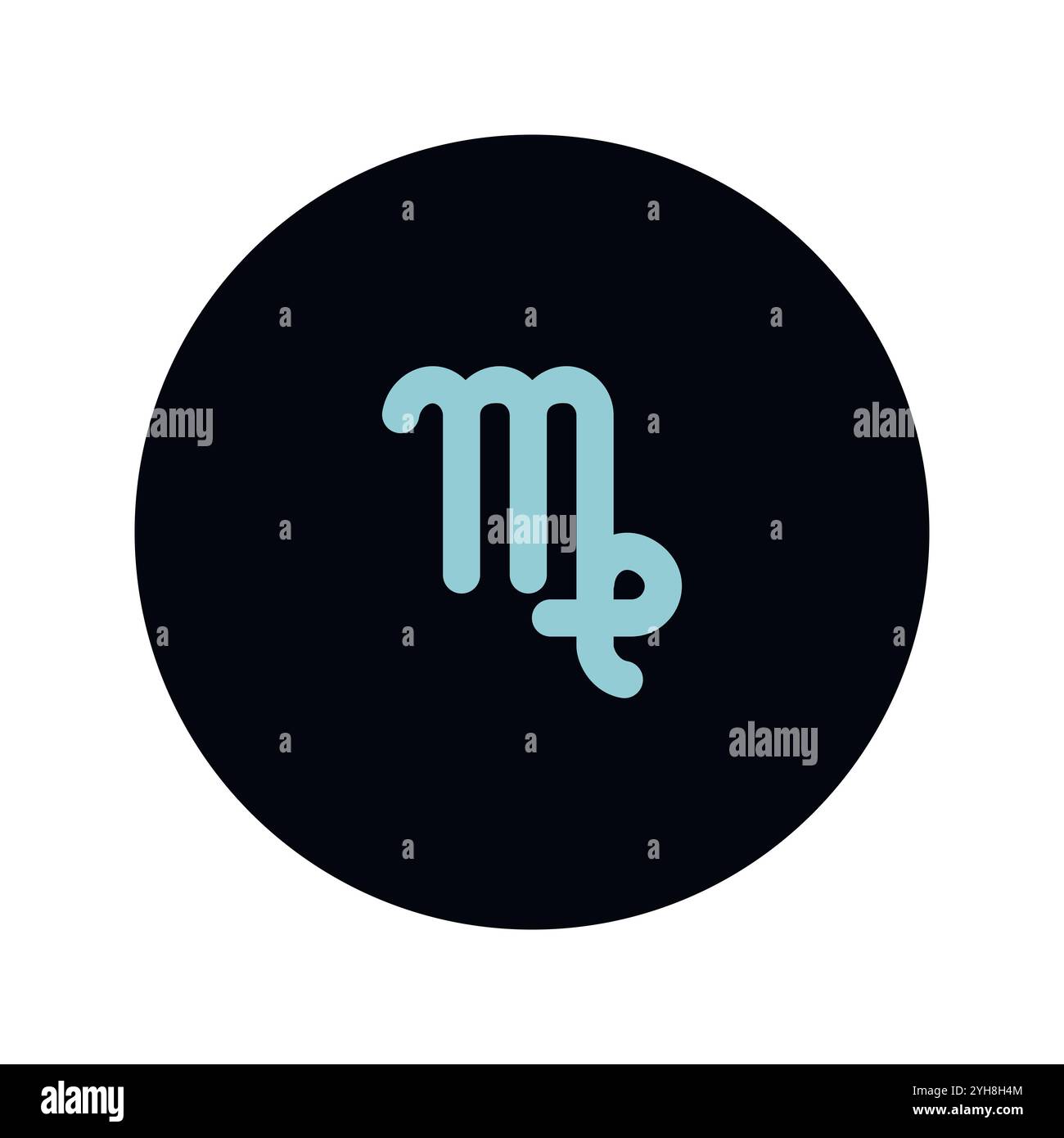 Zodiac horoscope. Virgo astrological icon symbol. Stylized star sign ...