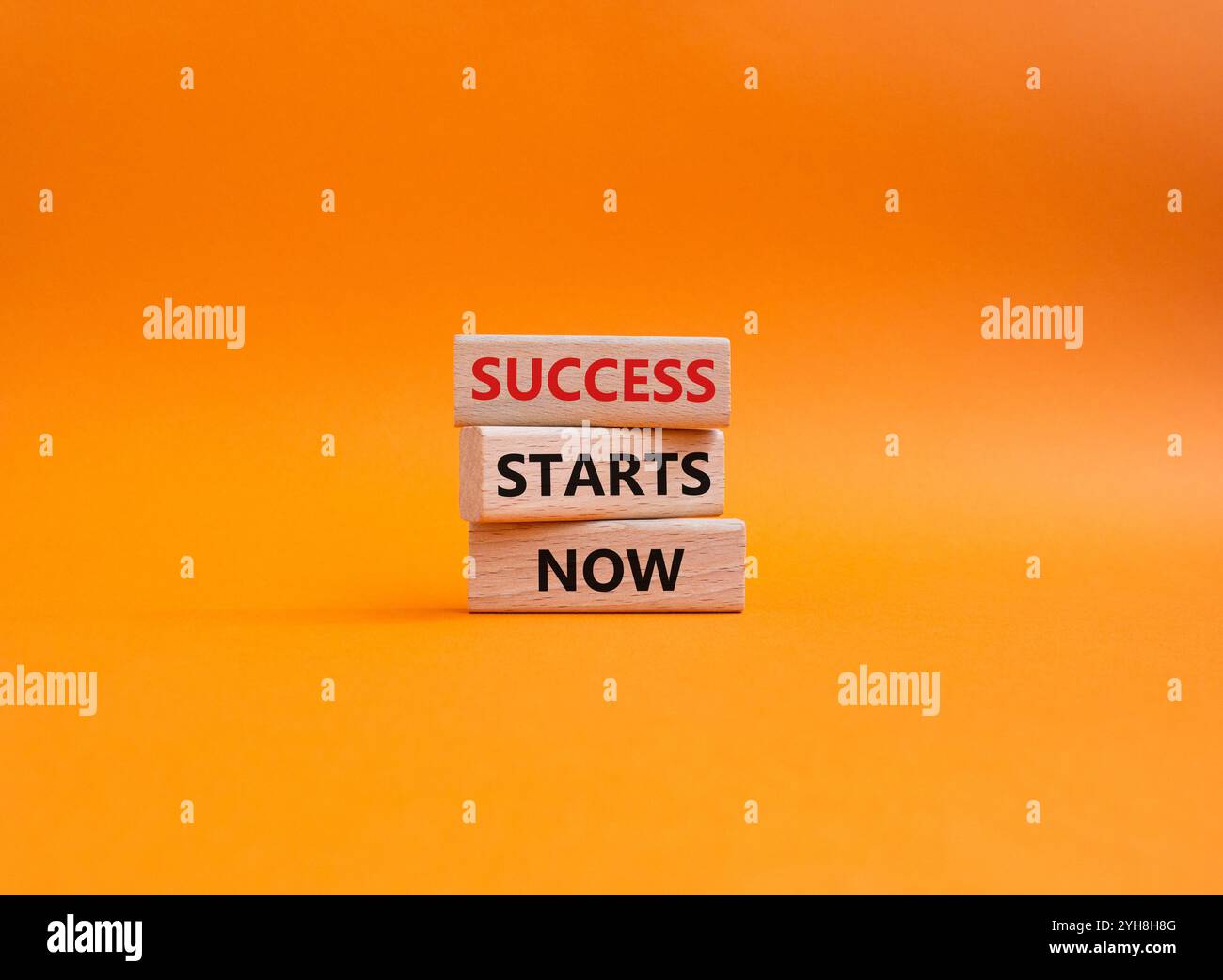 Success Starts Now symbol. Concept words Success Starts Now on wooden ...