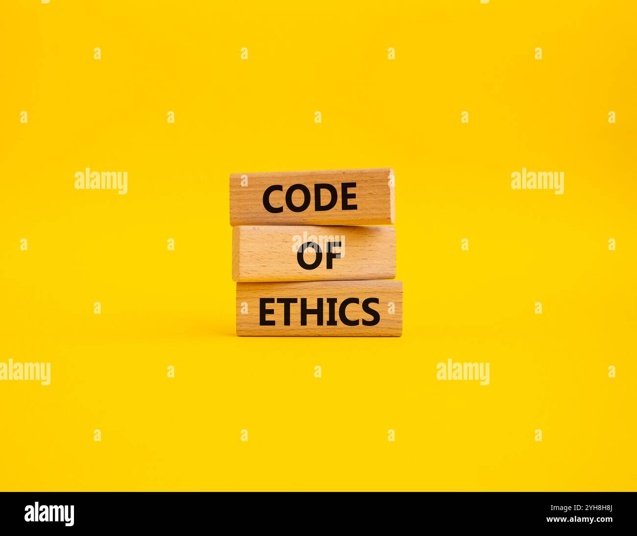 Code of ethics symbol. Concept words Code of ethics on wooden blocks ...