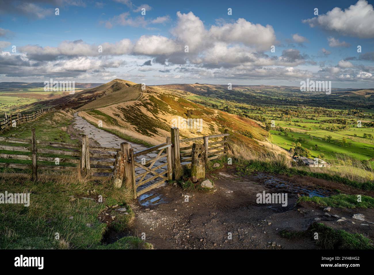 Mam Tor Sunset, Peak District Stock Photo - Alamy