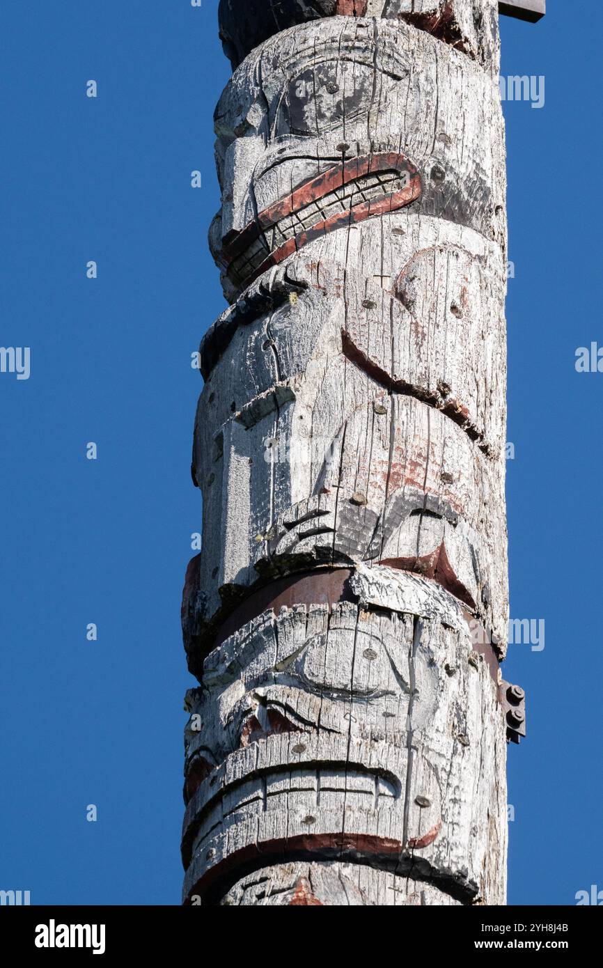 Alaska, Kupreanof Island, Tlingit community of Kake. Kake’s 132-foot ...