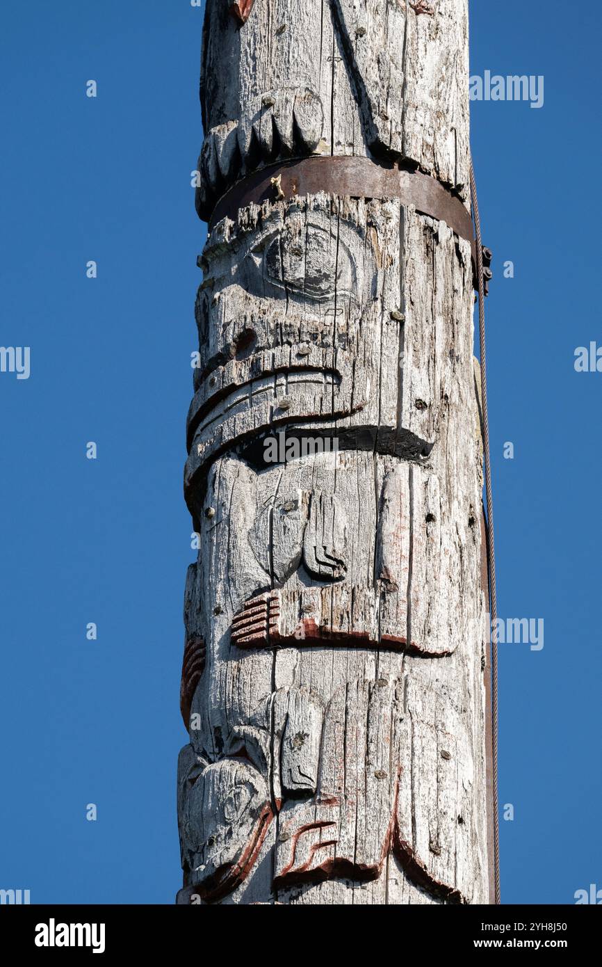 Alaska, Kupreanof Island, Tlingit community of Kake. Kake’s 132-foot ...