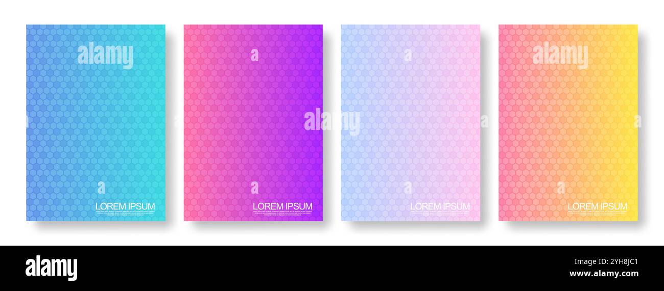 Abstract geometric background with hexagons shape pattern for a ...