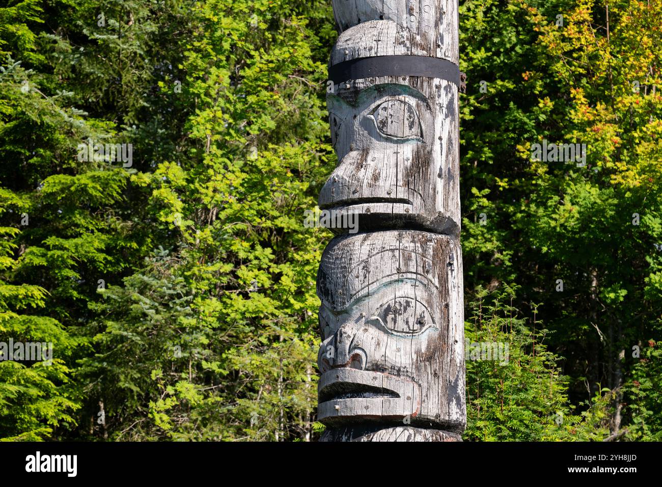 Alaska, Kupreanof Island, Tlingit community of Kake. Kake’s 132-foot ...