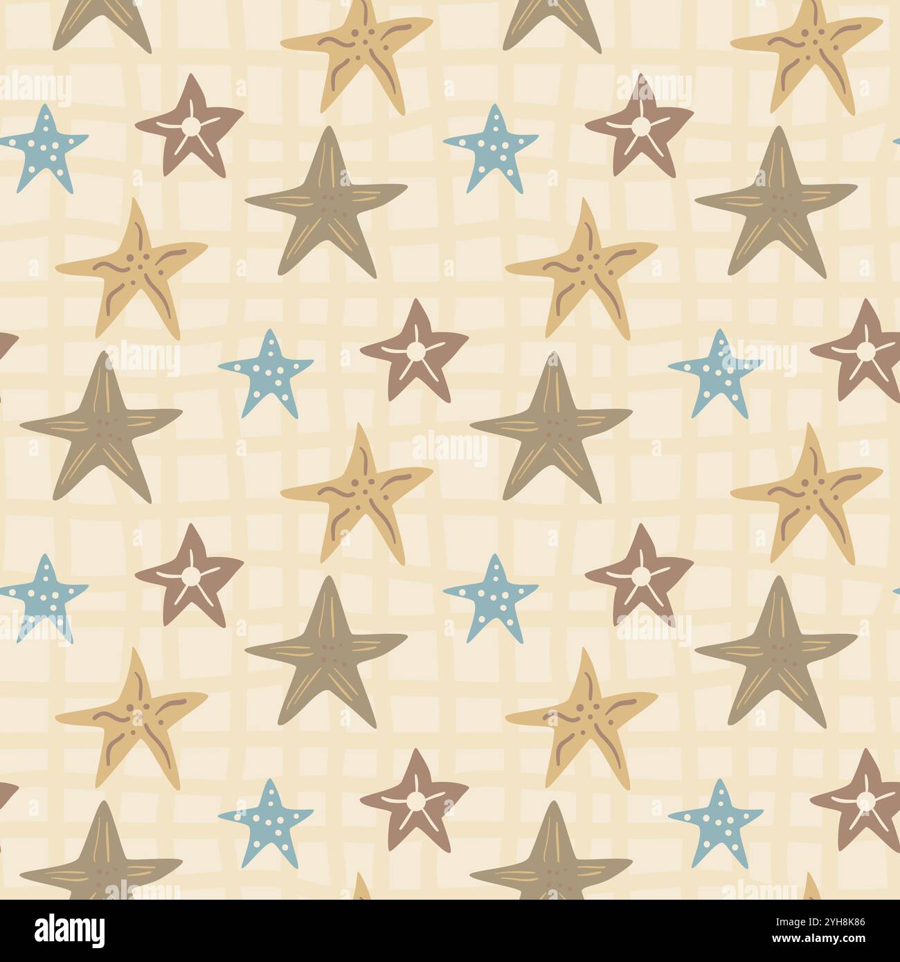 Stars seamless pattern. Nursery space theme decor endless background ...