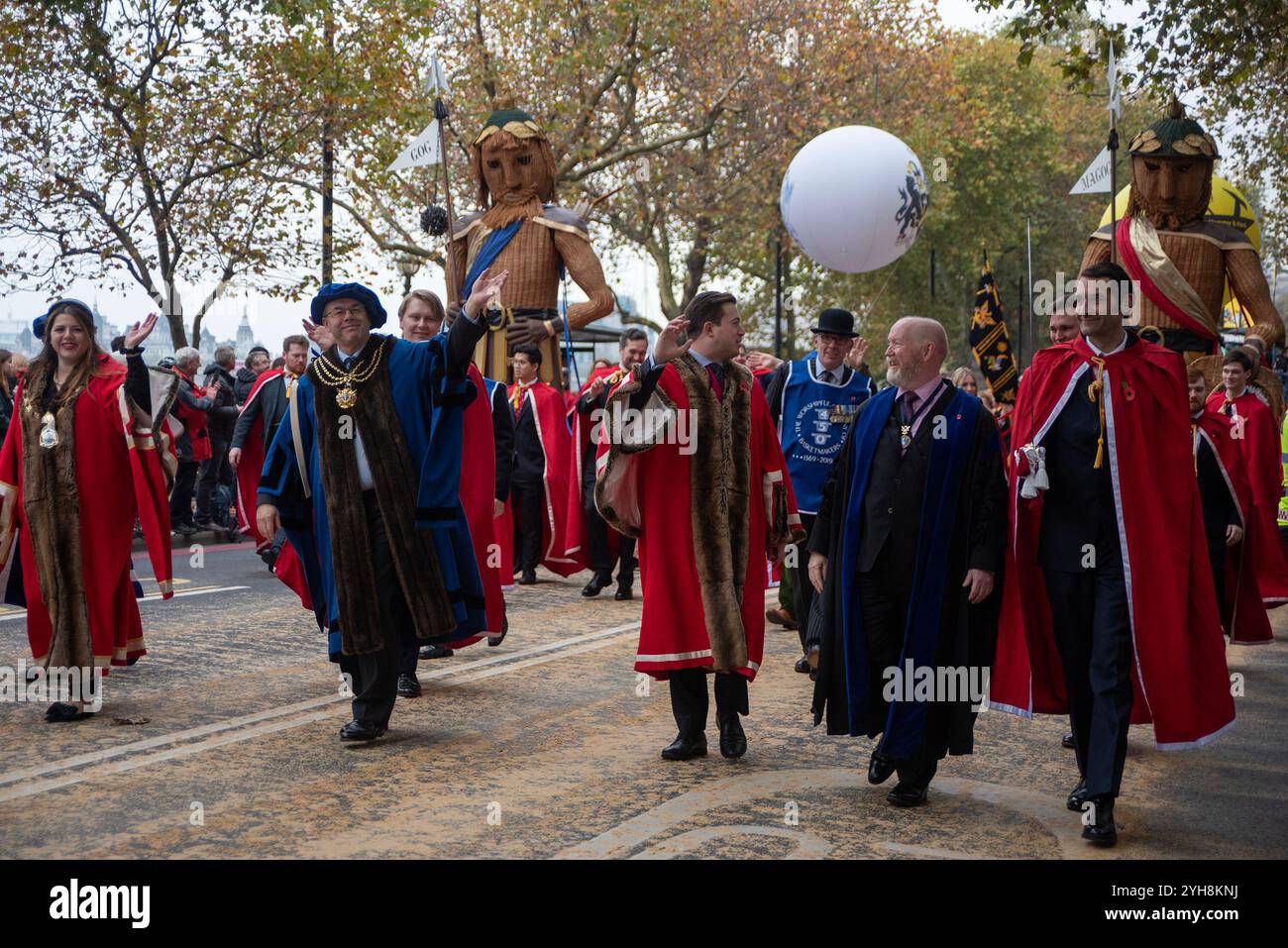 London, UK. 09th Nov, 2024. People walk during the Lord Mayor's Show ...