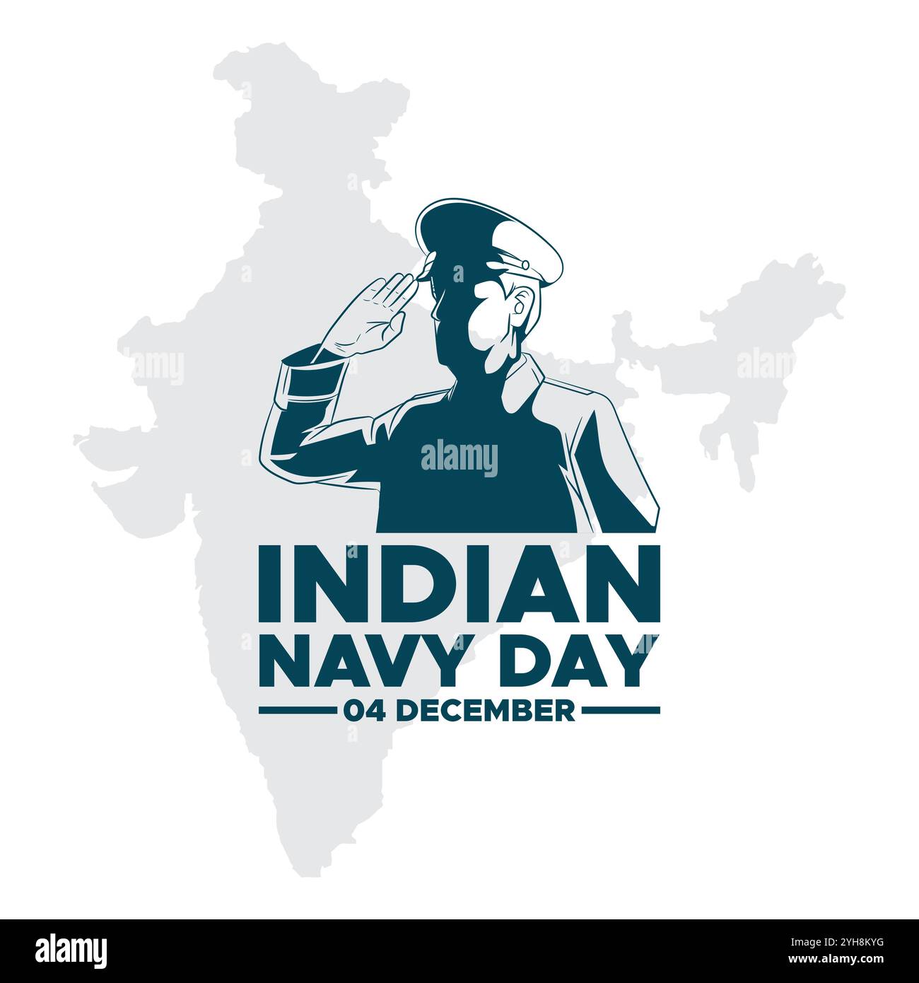 Indian Navy day celebration. India Map with Indian army defence Navy ...